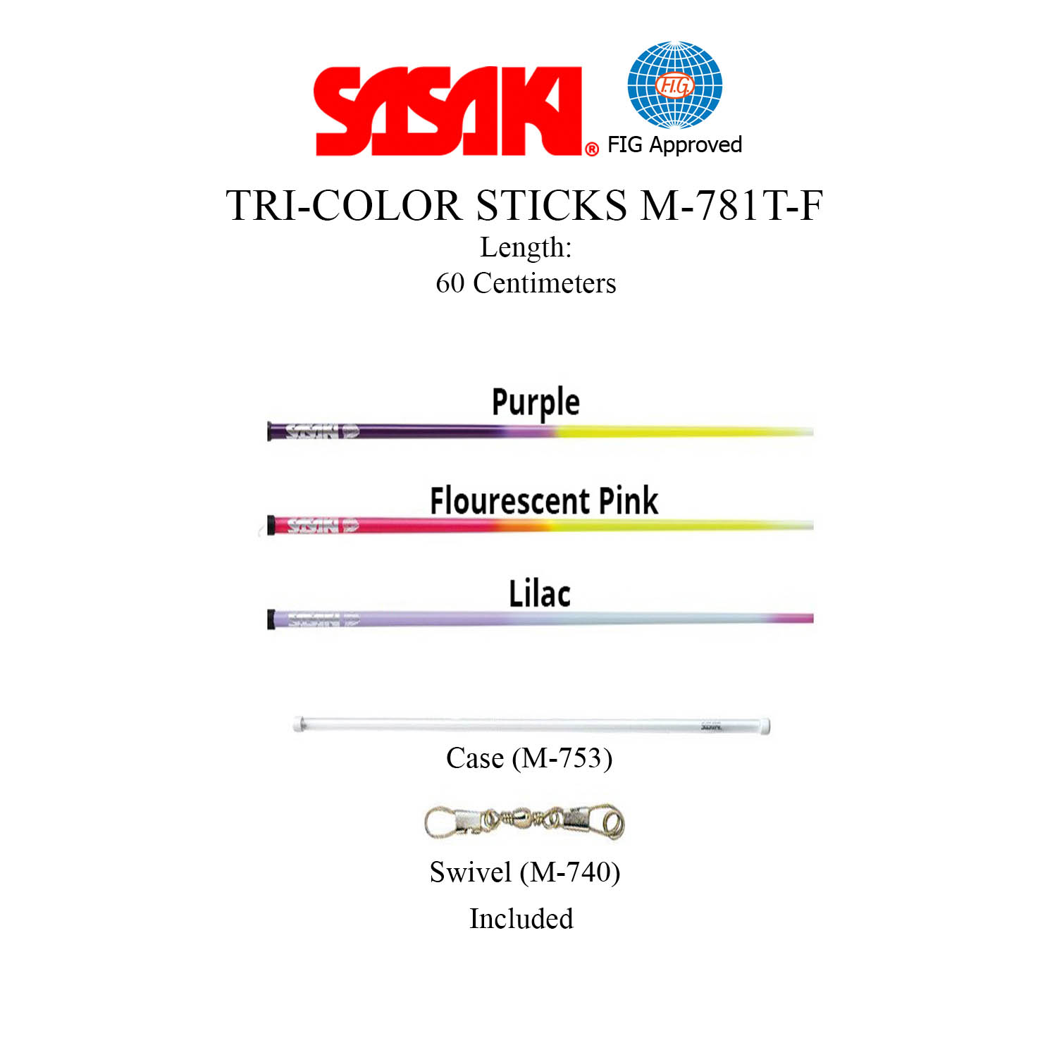 Sasaki Tri-Color Sticks M-781T-F | Jenerg